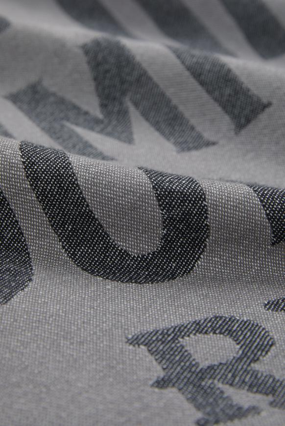 CAMP DAVID & SOCCX | Plaid mit Logo Artwork und Fransen granite